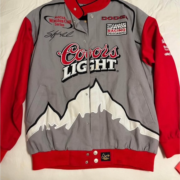 Chase Authentics | Jackets & Coats | Coors Light Racing Jacket Red And ...